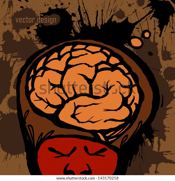 Human Head Brain Stains Background: เวกเตอร์สต็อก (ปลอดค่าลิขสิทธิ์ ...