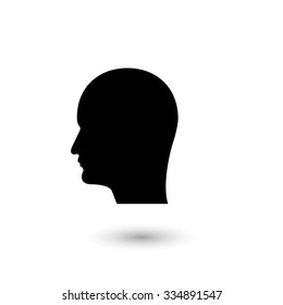 Human Head Icon Vector Icon Stock Vector (Royalty Free) 334891547 ...