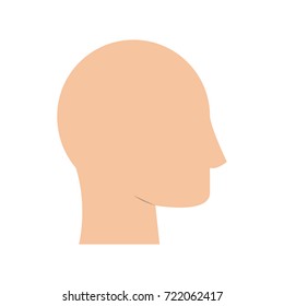 Human Head Profile Icon Image Stock Vector (Royalty Free) 722062417