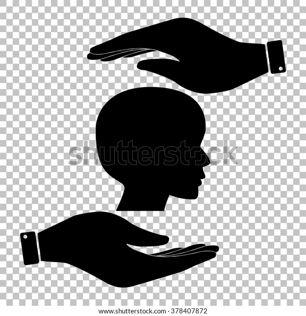 Human Head Sign Flat Style Icon Stock Vector (Royalty Free) 378407872 ...