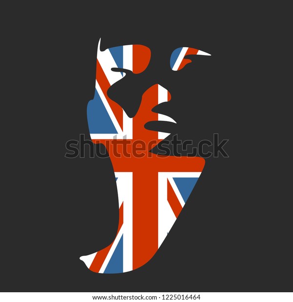 Human Head Silhouette Face Front View Stock Vector (Royalty Free ...