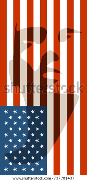 Human Head Silhouette Face Front View Stock Vector (Royalty Free ...