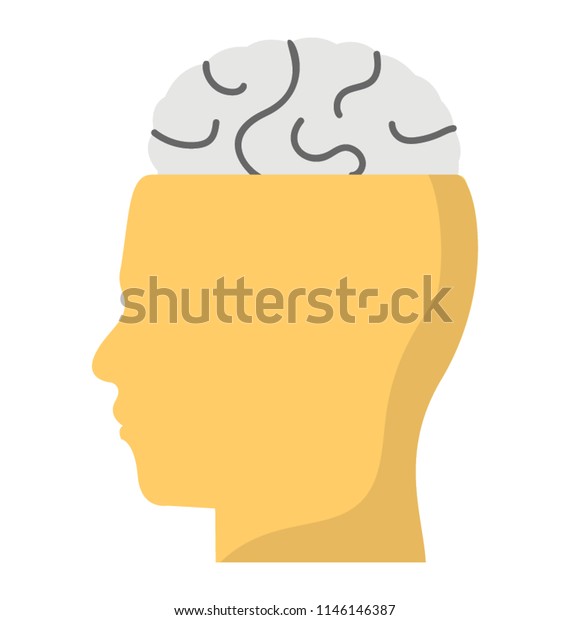 Human Head Top Opening Showing Inner 库存矢量图（免版税）1146146387 | Shutterstock