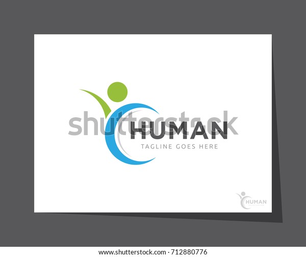 Human Healthy Logo Icon Vector Template Stock Vector (Royalty Free ...