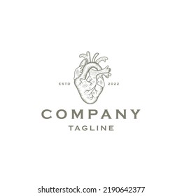 Human Heart Logo Icon Design Template Stock Vector (Royalty Free ...