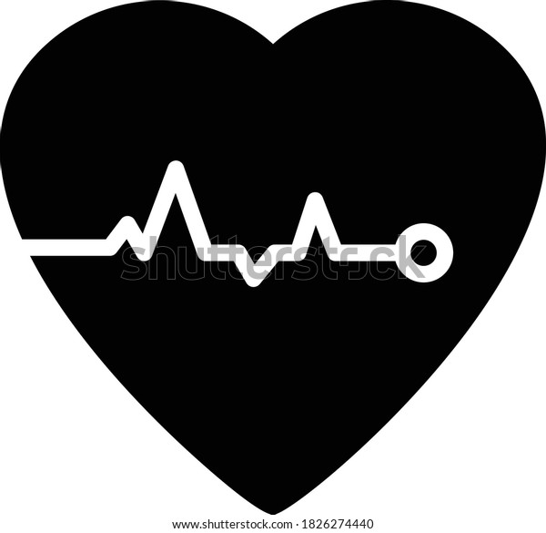 Human Heart Pulse Sign Concept Vector Stock Vector (Royalty Free ...