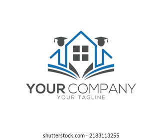 Human Home Learning Logo Designs Book Stock Vector (Royalty Free ...