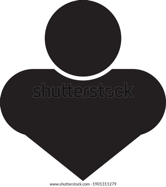 Human Icon Business Design Isolated On Stock Vector (Royalty Free ...