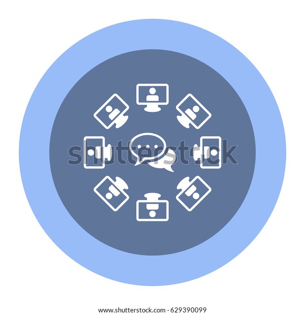 Human Icon Flat Design Style Stock Vector (Royalty Free) 629390099 ...