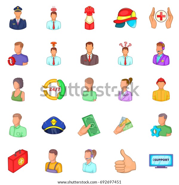 Human Icons Set Cartoon Set 25: เวกเตอร์สต็อก (ปลอดค่าลิขสิทธิ์ ...