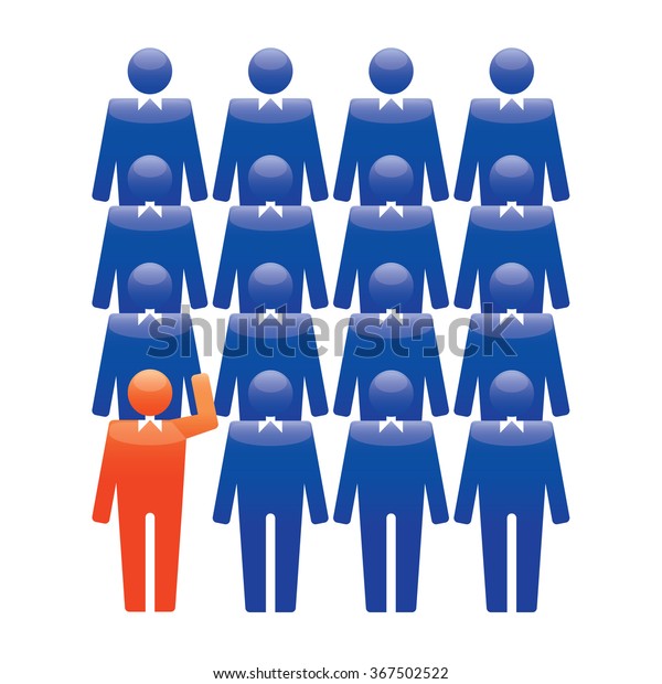 Human Icons Vector Illustration Office Team Stock Vector (Royalty Free ...
