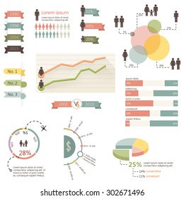 Human Info Graphic Vector Illustration Graph 스톡 벡터(로열티 프리) 302671496 ...