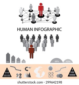 Human Infographic Illustration Stock Vector (Royalty Free) 299642198 ...