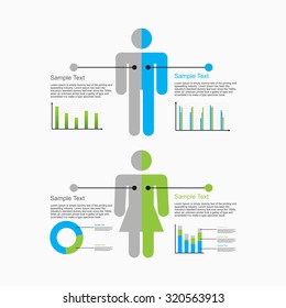 Human Infographics Element Illustration Information Graphics Stock ...