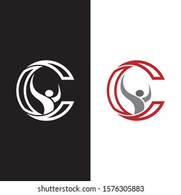 Human Initial Logo Design Icon Vector Stock Vector (Royalty Free ...