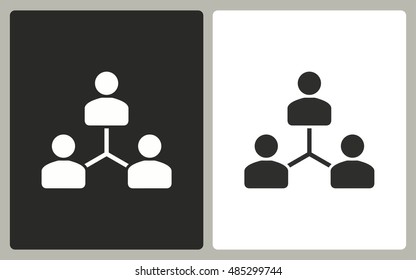 Human Interaction Black White Icons Vector Stock Vector (Royalty Free ...