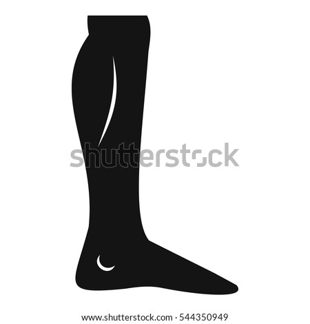 Vetor stock de Human Leg Icon Simple Illustration Human (livre de ...