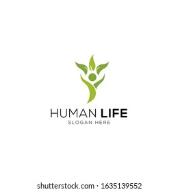 Human Life Abstract Logo Template Stock Vector (Royalty Free ...