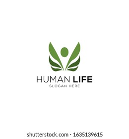 Human Life Abstract Logo Template Stock Vector (Royalty Free ...