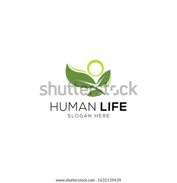 Human Life Abstract Logo Template Stock Vector (Royalty Free ...