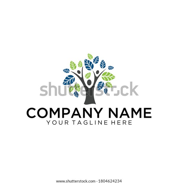Human Life Logo Icon Abstract People Stock Vector (Royalty Free ...