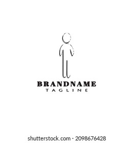 Human Logo Cartoon Design Icon Modern Stock Vector (Royalty Free ...