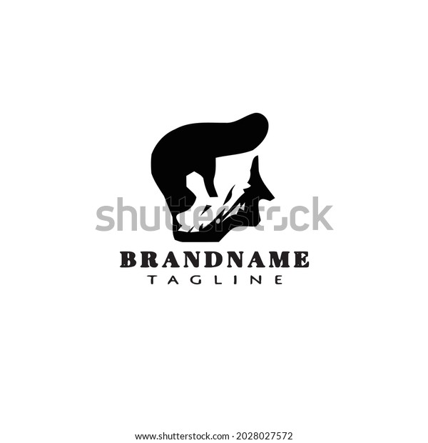 Human Logo Cartoon Design Icon Modern Stock Vector (Royalty Free ...