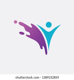 Human Logo Design Business Stock Vector (Royalty Free) 1389232859 ...