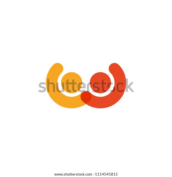 Human Logo Mutual Aid Icon People: vector de stock (libre de regalías ...