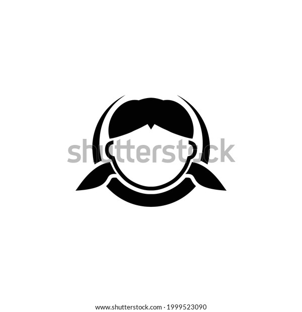 Human Logo Wearing Elegant Traditional Javanese Stock Vector (Royalty ...