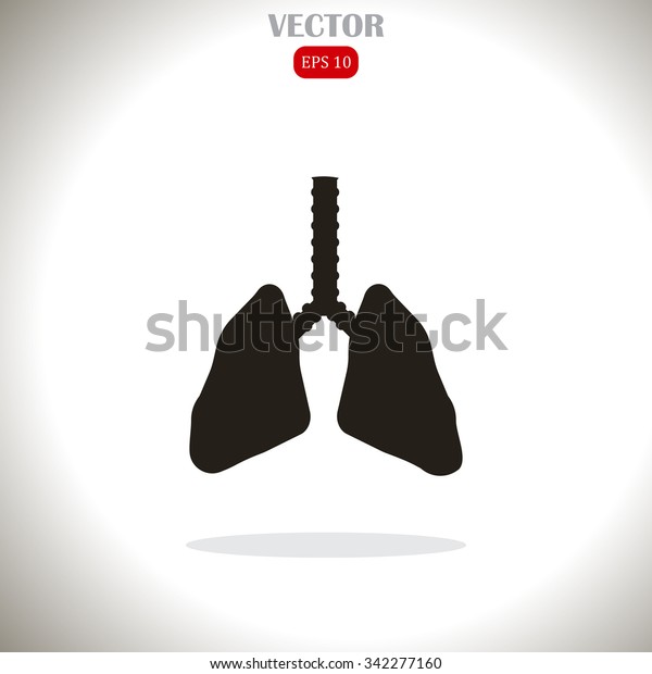 Human Lung Icon Medical Background Health Stock Vector (Royalty Free ...