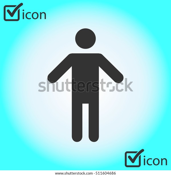 Human Male Sign Icon Man Person Stock Vector (Royalty Free) 511604686 ...