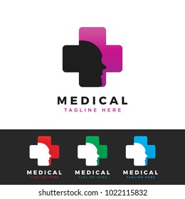 Human Medical Logo Vector Template Stock Vector (Royalty Free ...