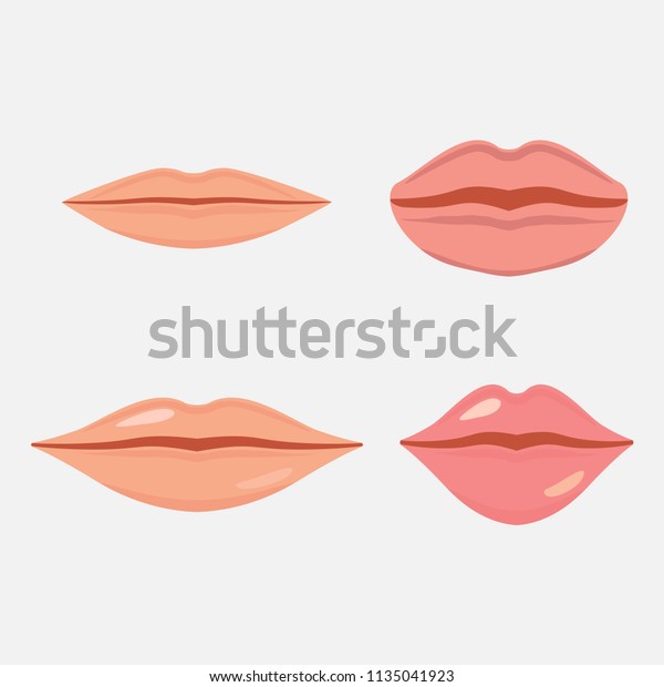 Human Mouth Vector Illustration Set Icon: vector de stock (libre de ...