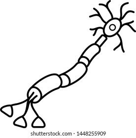 Human Nerve Cell Icon Outline Style Stock Vector (Royalty Free ...