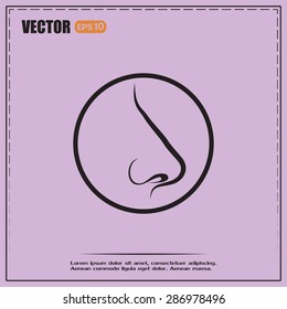 Human Nose Vector Isolated Stock Vector (Royalty Free) 440722276 ...
