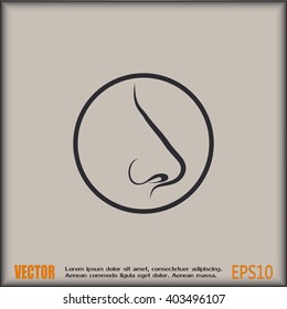 Human Nose Vector Isolated Stock Vector (Royalty Free) 493077058 ...