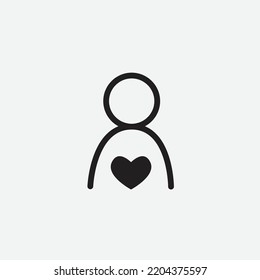 Human Person Icon Line Vector Symbol Stock Vector (Royalty Free ...