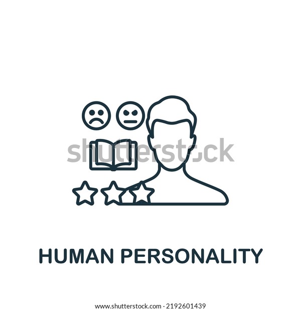 Human Personality Icon Line Simple Personality Stock Vector (Royalty ...