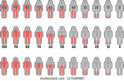 Human Pictogram Infographic Material Set Stock Vector (Royalty Free ...