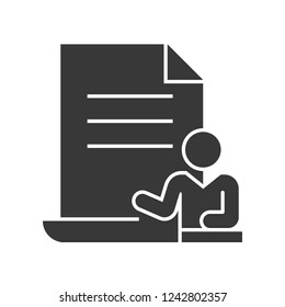 Human Pictogram Talking Document Communication Concept Stock Vector ...