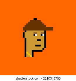 Human Pixel Art Simple Design Vector Stock Vector (Royalty Free ...