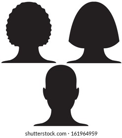 Human Profile Picture Stock Vector (Royalty Free) 161964959 | Shutterstock