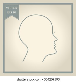 Human Profile Picture Stock Vector (Royalty Free) 304209593 | Shutterstock