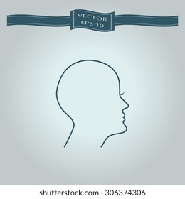 Human Profile Picture Stock Vector (Royalty Free) 306374306