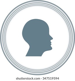 Human Profile Picture Stock Vector (Royalty Free) 347519594 | Shutterstock