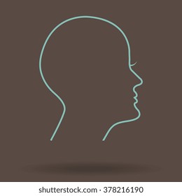 Human Profile Picture Stock Vector (Royalty Free) 378216190 | Shutterstock