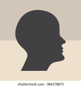 Human Profile Picture Stock Vector (Royalty Free) 384178873