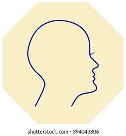 Human Profile Picture Stock Vector (Royalty Free) 394043806 | Shutterstock