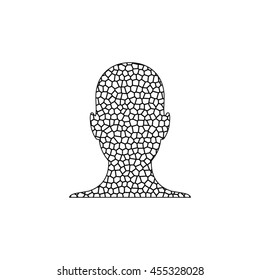 Human Profile Picture Black Vector Icon: เวกเตอร์สต็อก (ปลอดค่า ...